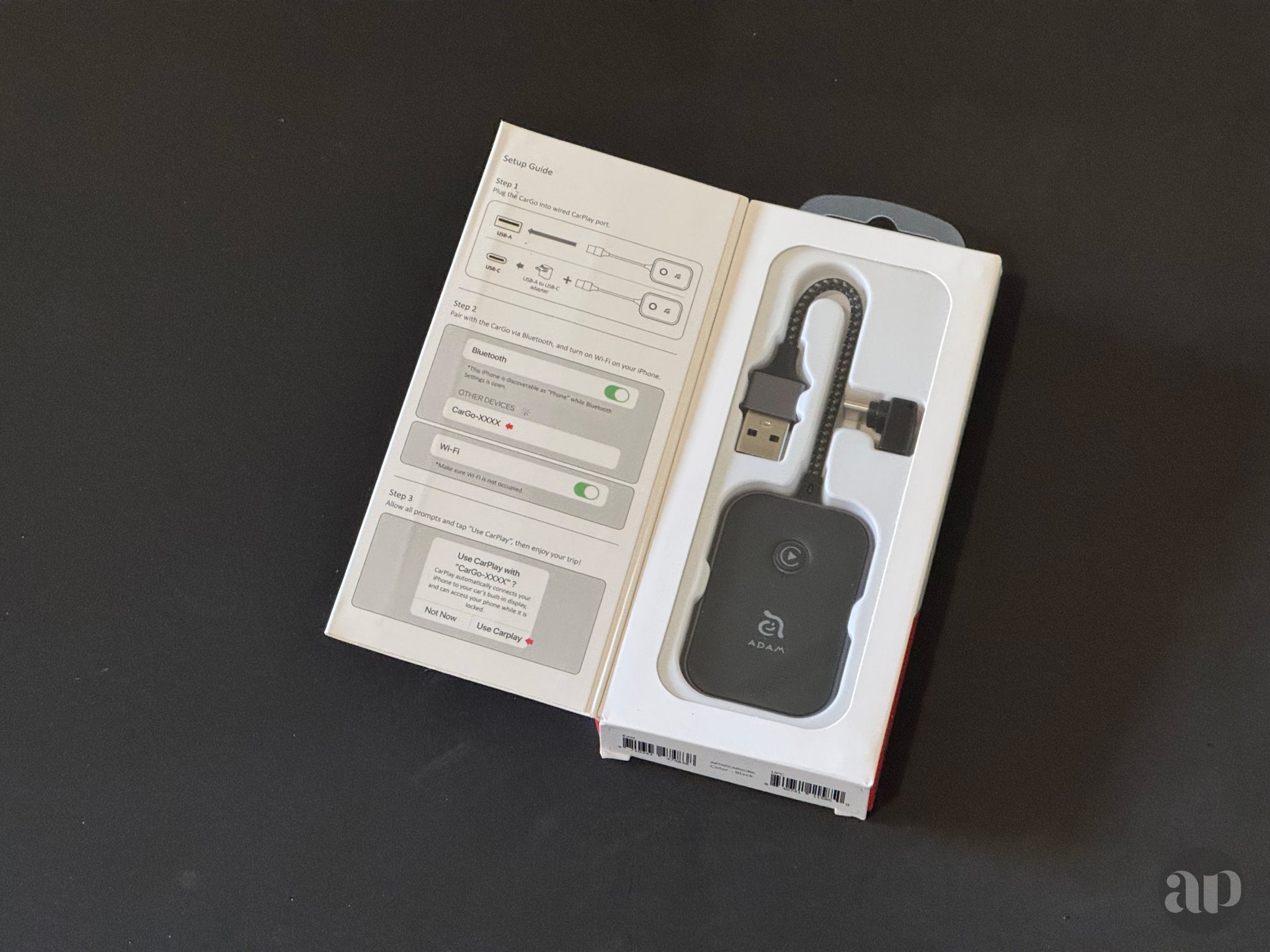 ADAM elements「CarGo CarPlay 無線接收器」開箱：車機一秒無痛升級無線 CarPlay - APlusTech 科技派